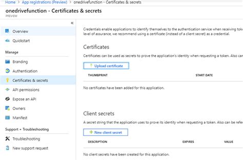 Personal One Drive Microsoft Graph Binding In Azure Functions Stack Overflow