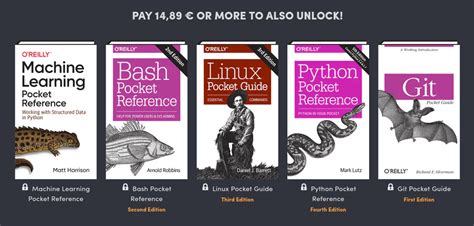 Pocket Reference Guides Von Oreilly Linux Python Sql Bash Git