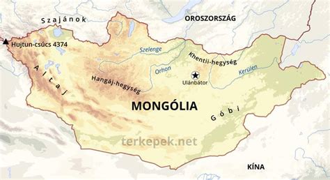 Mongólia Térképek