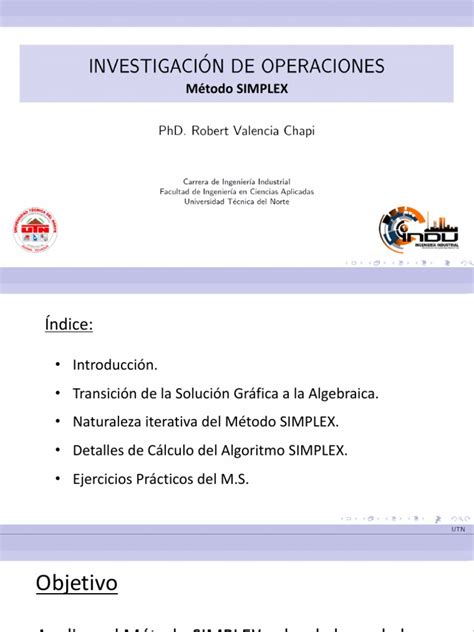 metodo simplex io pdf programación lineal lógica matemática