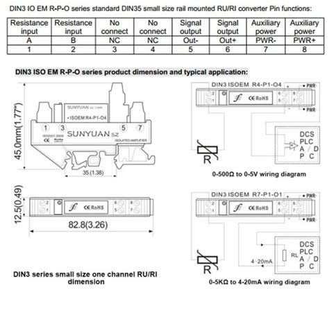 two wire potentiometer resistance signal input to analog signal