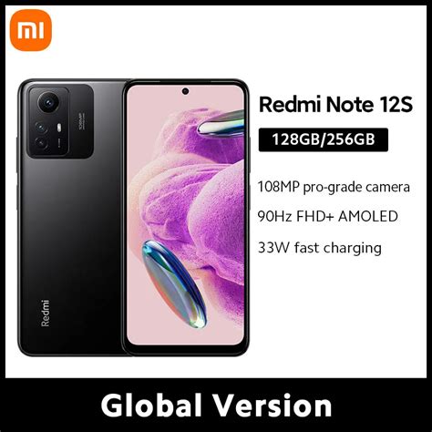 New Xiaomi Redmi Note S Smartphone GB GB MTK Helio G AMOLED DotDisplay MAh