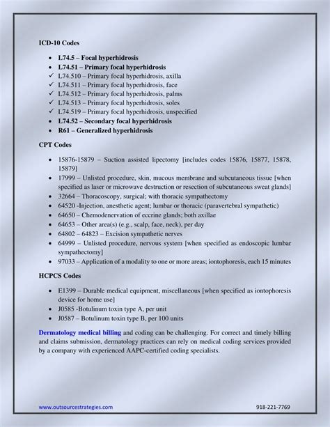 Ppt Know The Medical Codes For Reporting Hyperhidrosis Powerpoint