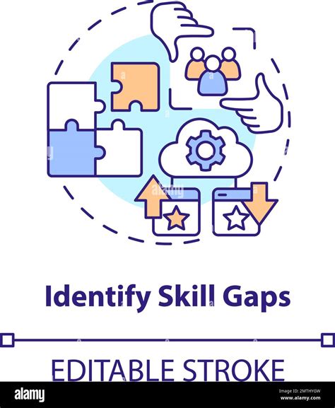 Identify Skill Gaps Concept Icon Stock Vector Image And Art Alamy