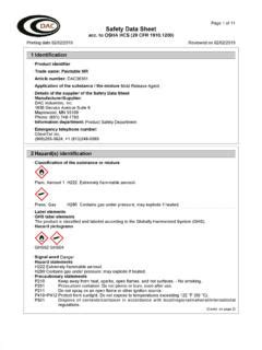 Page 1 Of 11 SafetyDataSheet Home DAC Industries Page 1 Of 11 Safetydatasheet Home Dac