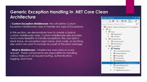 Global Exception Handling In Net Core Clean Architecture Part 8 Youtube