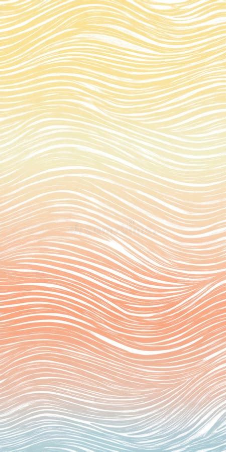 Abstract Gradient Background With Wavy Lines In Warm Tones Stock Illustration Illustration Of