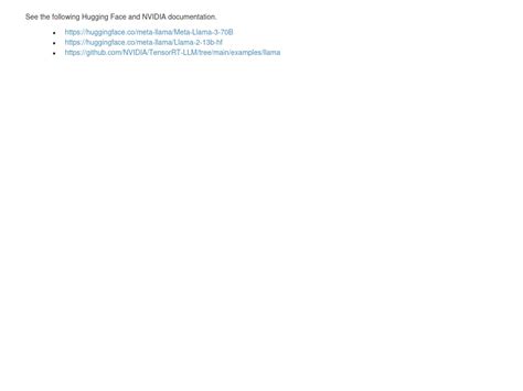 Hugging Face And Nvidia Documentation Maximizing Llama Open Source