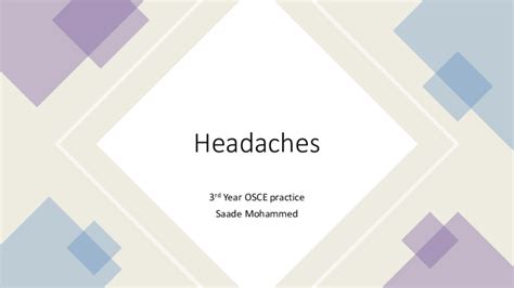 Headaches Tutorial Content Medall