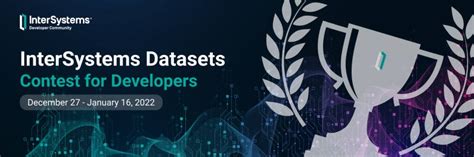 Intersystems Datasets Contest Hey Developers By Intersystems Dc