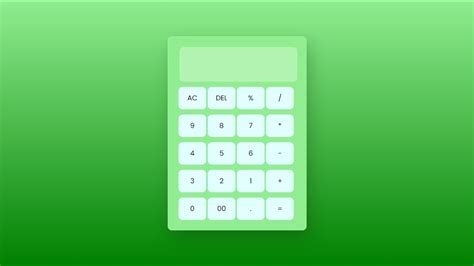 Glassmorphism Calculator Only In Html Css Js With Free Source Code