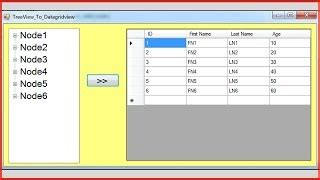 C How To Transfer Datagridview Rows Data To Treeview Nodes Using C With