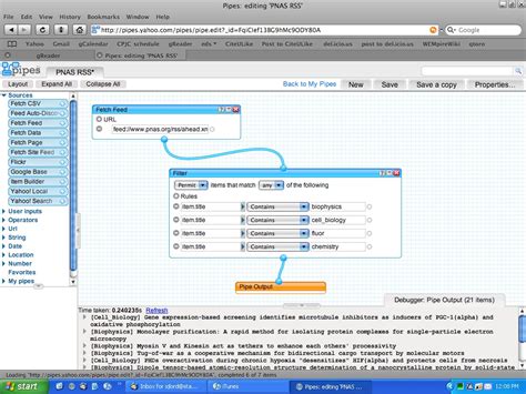 Everyday Scientist Filter Your Rss Feeds Using Pipes