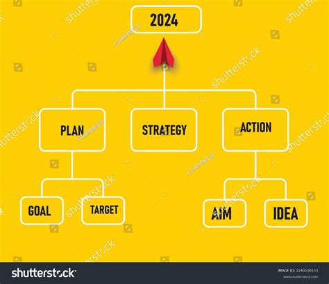 Business Process Workflow Automation Flowchart Red Stock Vector