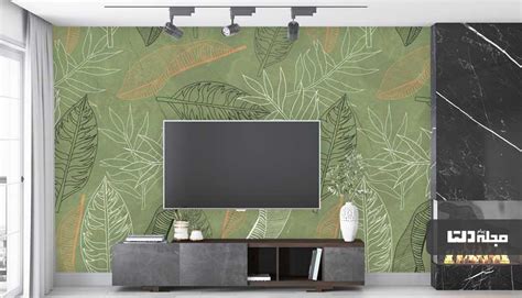 5 نوع کاغذ دیواری مناسب دیوار تلویزیون