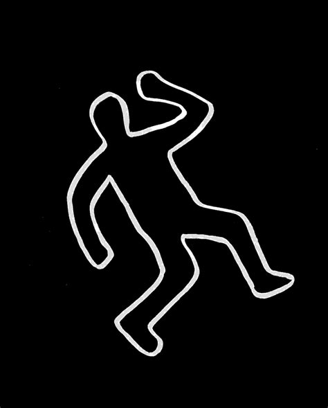 Dead Body Outline Chalk