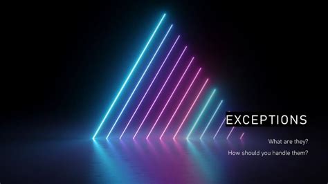 Jayd Pather On Linkedin What Are Exceptions