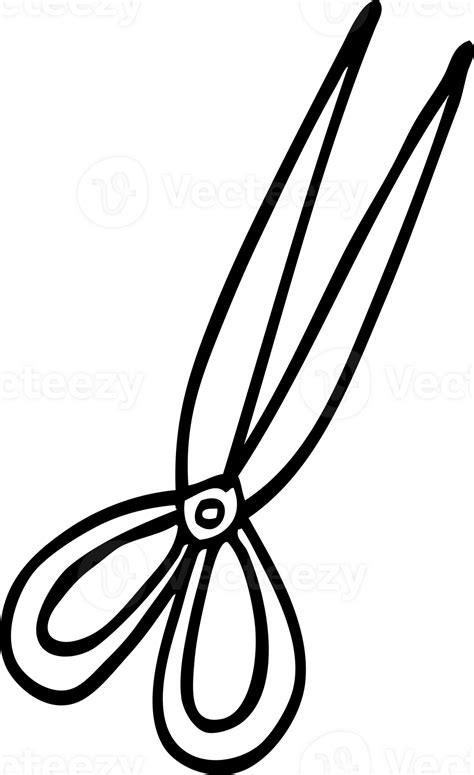 Line Drawing Cartoon Open Scissors 45112893 Png