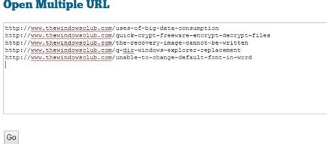 Open Multiple Urls Or Links At Once In A Single Click