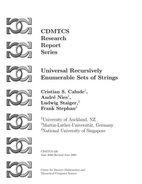 Pdf Universal Recursively Enumerable Sets Of Strings