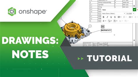 Notes Overview In Onshape Drawings Youtube