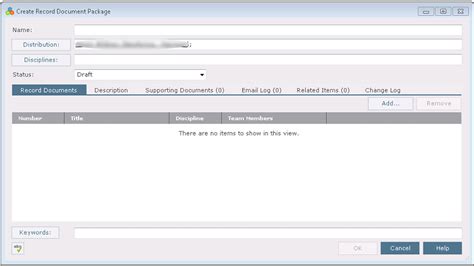 Create A Record Document Package Newforma Project Center Help