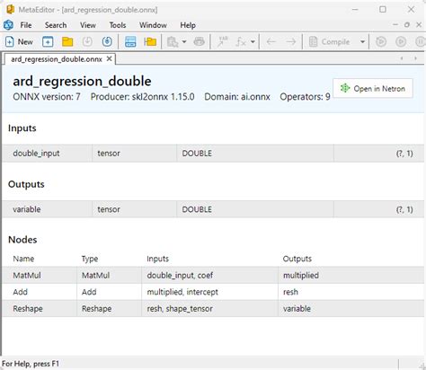 Regression Models Of The Scikit Learn Library And Their Export To Onnx