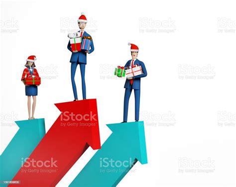선물과 크리스마스 선물을 많이 가진 3d 렌더링 일러스트 비즈니스 우먼 사무실 비즈니스 및 기업 생활에서 크리스마스와 새해를 축하 12월에 대한 스톡 사진 및 기타 이미지