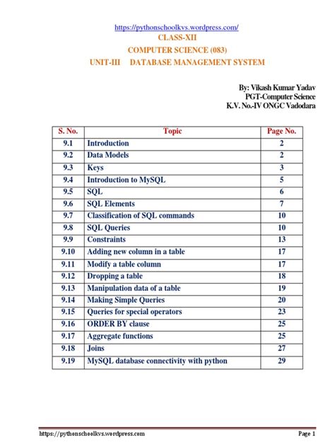 class xii unit iii dbms session 2020 21 1 pdf