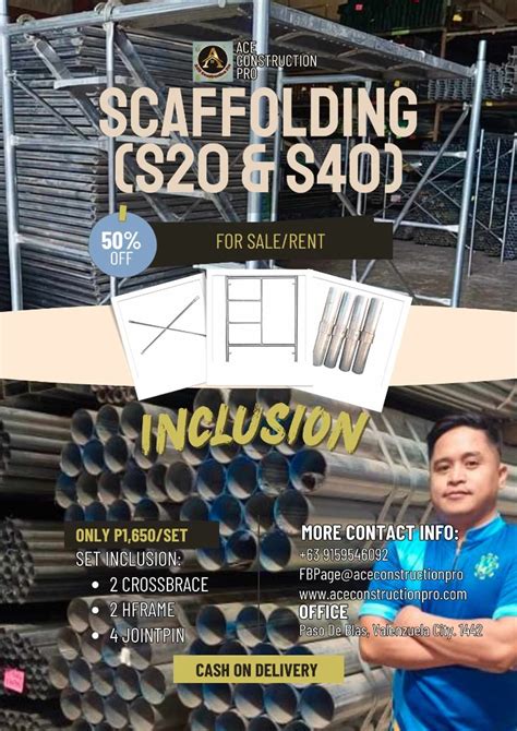 Scaffolding Set S20 And S40 Commercial And Industrial Construction