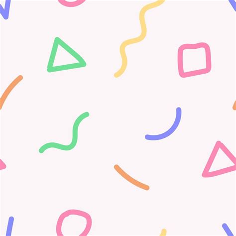 Seamless Pattern Background With Colorful Cute Vector Memphis 11188025 Vector Art At Vecteezy