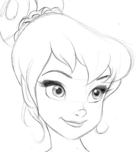 How To Draw Tinkerbells Face
