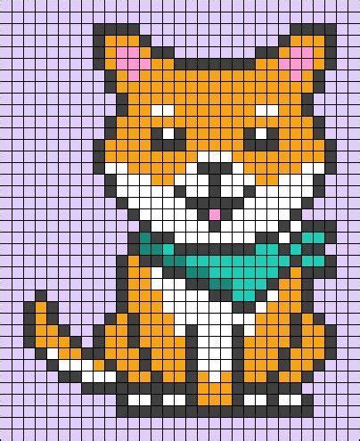 Pingl Par Stefy Espinosa Sur Pixel Art Pixel Art Facile Chat Dessin Pixel Activite Enfant