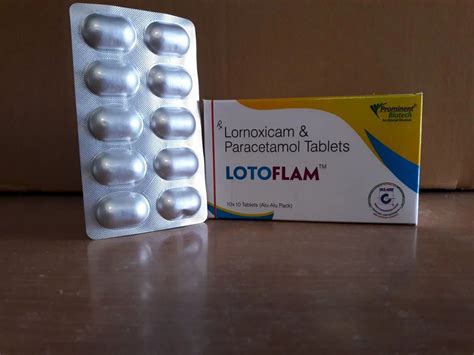 Lornoxicam And Paracetamol Tablets At Rs 116stripe Lofecam 8 Mg