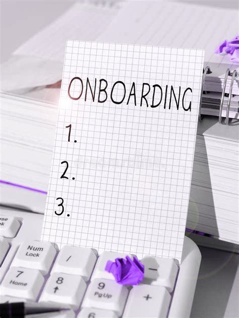 Writing Displaying Text Onboarding Business Showcase Action Process Of