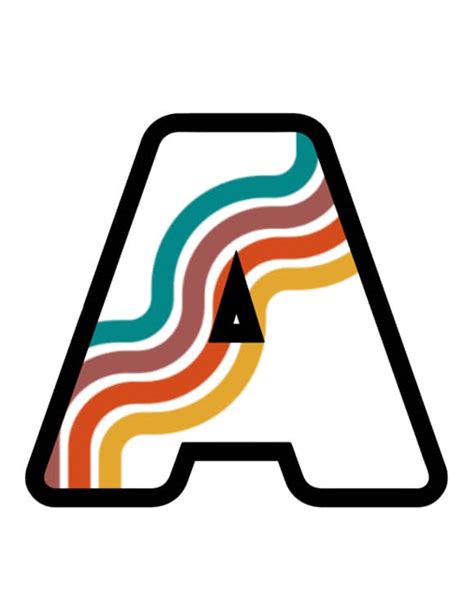 Retro Squiggle Printable Bulletin Board Letters By Fantasticinfifthgrade