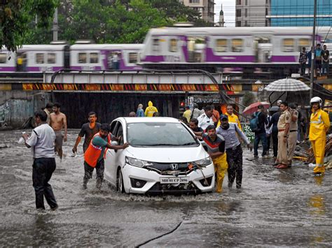 Railway Station Pe Waterfall Mumbai Swimming Pool And More Trend After Heavy Rains Lash