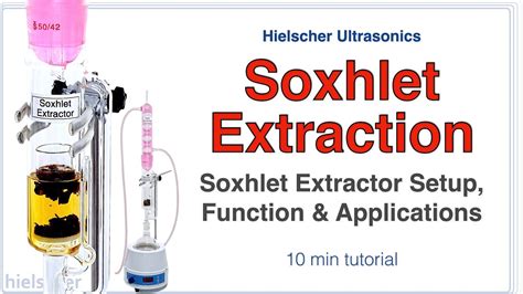 Video Soxhlet Extraction Hielscher Ultrasonics