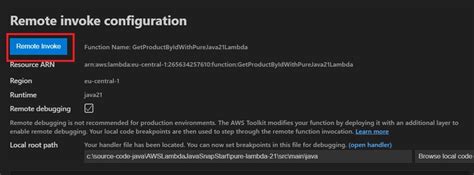 Remote Debugging For Aws Lambda Java Runtime Dev Community