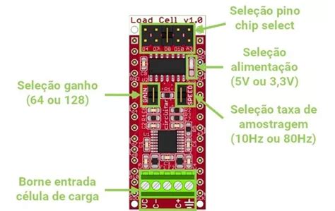 Módulo Para Célula De Carga Compatível Com Arduino Shield à Venda Em