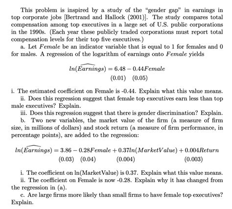 This Problem Is Inspired By A Study Of The Gender Chegg Com