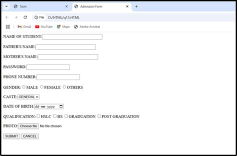 Html Practical Questions And Answers For Exam Practical Questions