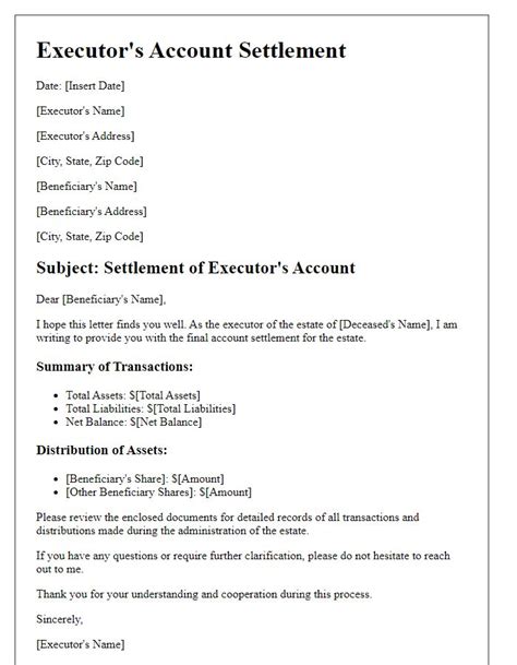 Letter Template For Probate Legal Proceedings Free Samples In PDF Letterin