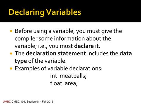 Umbc Cmsc 104 Section 01 Fall Ppt Download