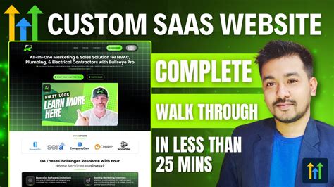 Gohighlevel Saas Website Complete Walkthrough Full Design And Layout Demonstration Youtube