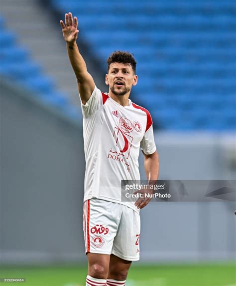 Youssef Msakni Of Al Arabi Sc Is Playing In The Amir Cup News Photo