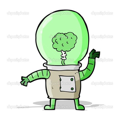 만화 로봇 사이보그 스톡 벡터 ©lineartestpilot 49975285