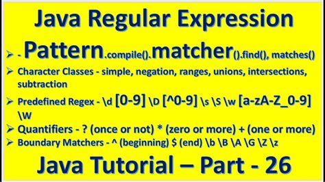 Java Regular Expression Pattern Compile Matcher Find Matches Quantifier