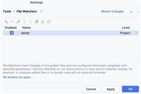 Minifying Javascript Webstorm Documentation