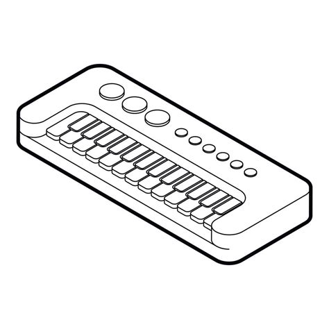 Toy Synthesizer Icon Outline Style 14646503 Vector Art At Vecteezy